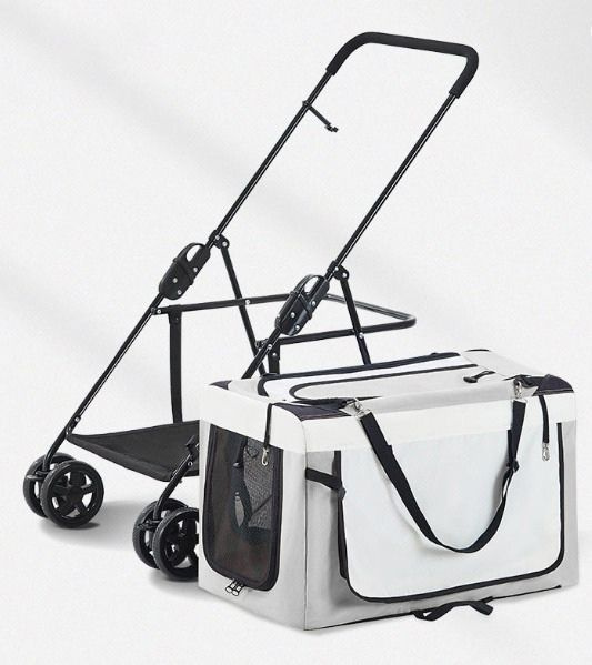 Коляска-переноска для собак Bello, люлька съемная, нагрузка до 20 кг ...