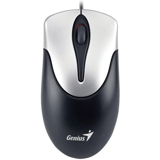 Мышь проводная Genius проводная NetScroll 100 V2 , черный, белый,31010001401 купить c доставкой ...