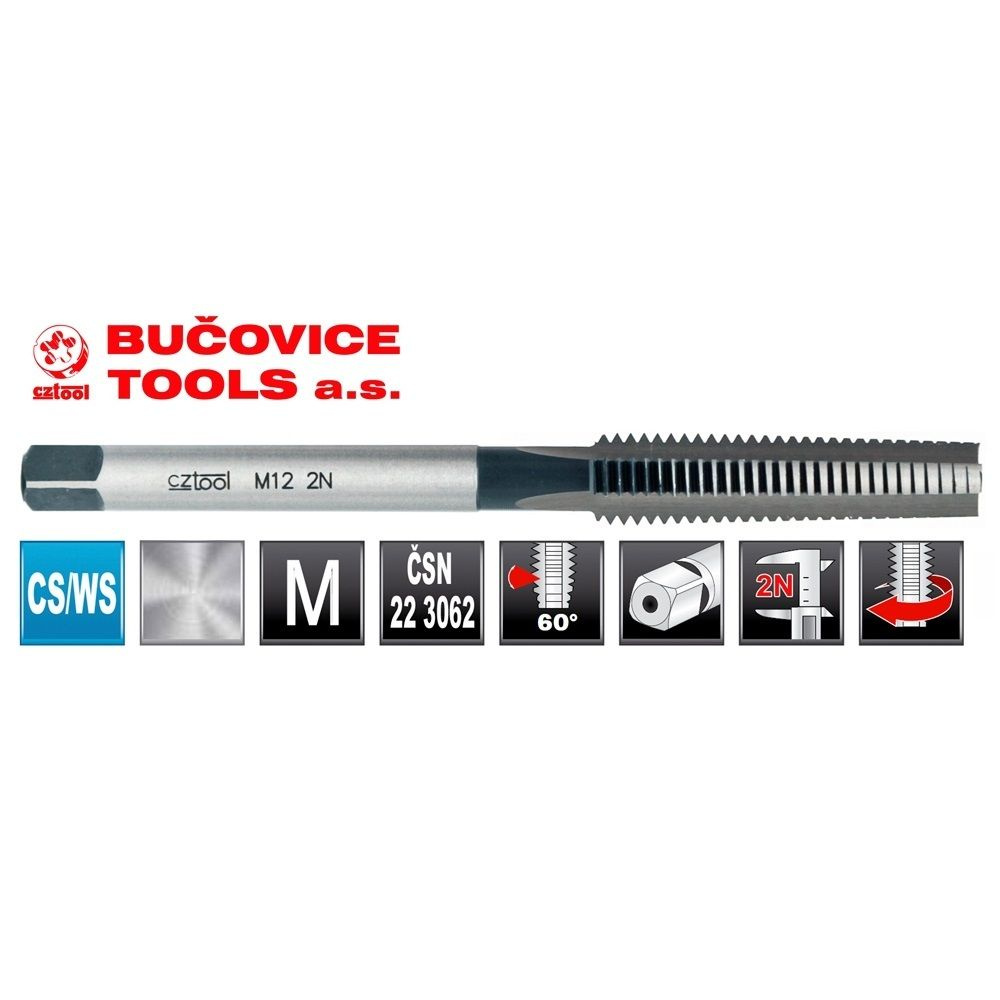 Метчик M6x1,0 (Гаечный) 115CrV3 CSN223062 6h(2N) 80мм Bucovice(CzTool) 117060 (В) купить на OZON ...