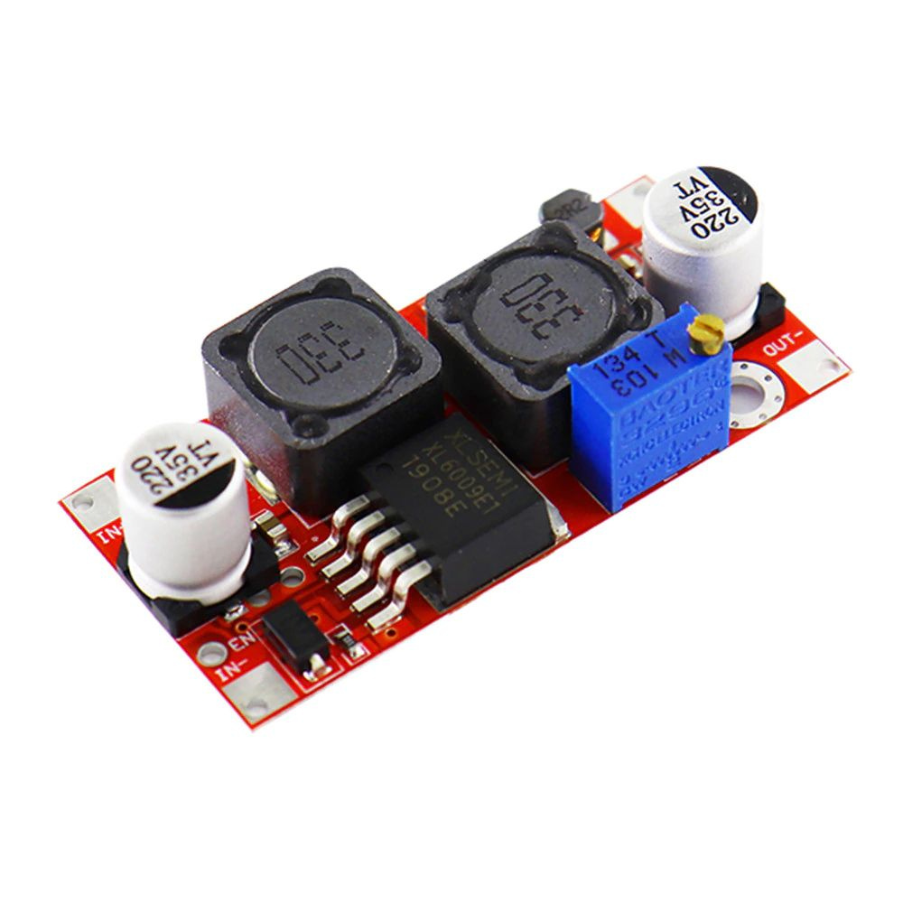 Повышающий и понижающий DC-DC преобразователь XL6009E1, 1.25-35V 3А ...