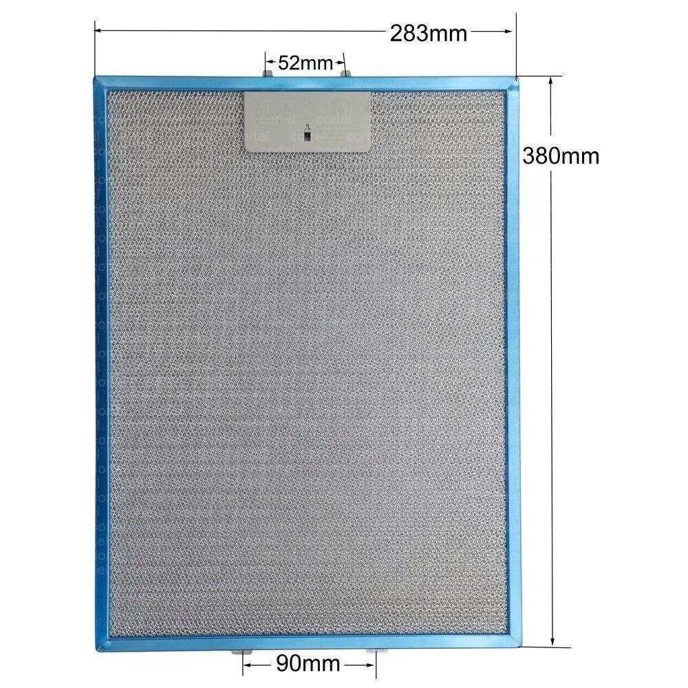 2 шт. x 00422872 Фильтр для вытяжки 283x380 мм, YT142.1172.09 38x28 ...