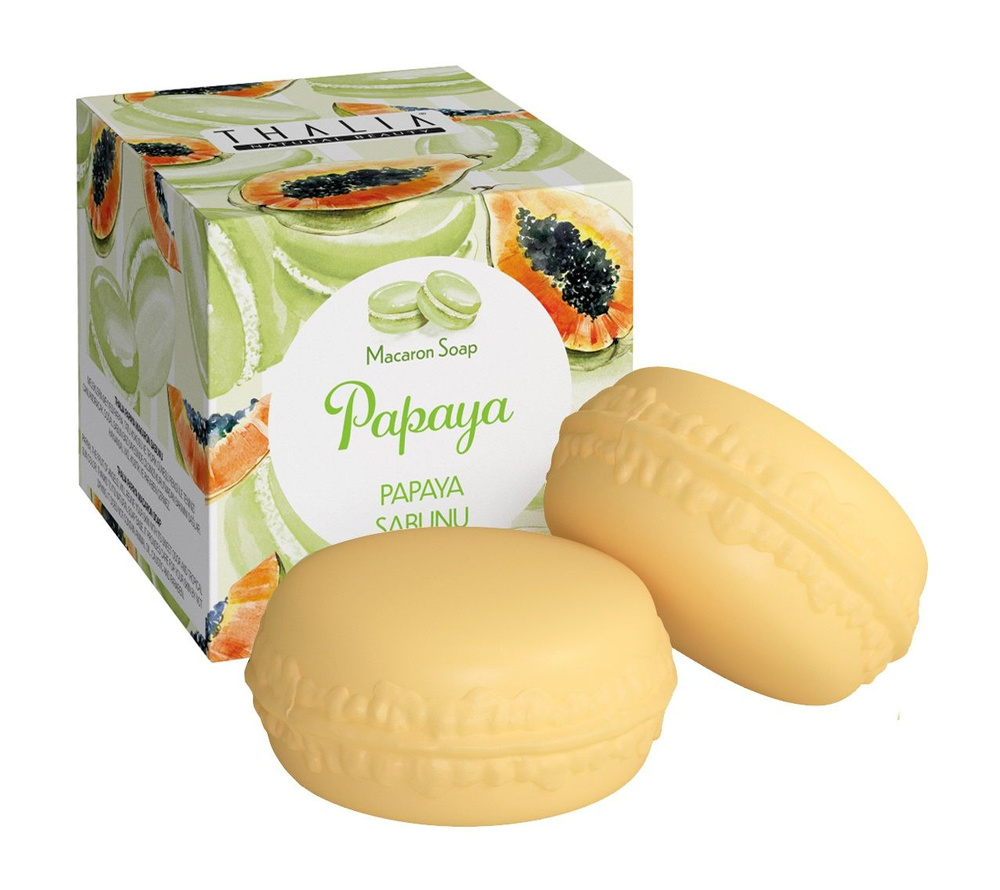 Мыло с ароматом папайи / Thalia Natural Beauty Papaya Macaron Soap ...