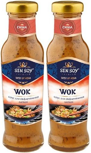 Соус Sen Soy Wok столовый для обжаривания лапши неострый, комплект: 2 упаковки по 310 г - купить ...