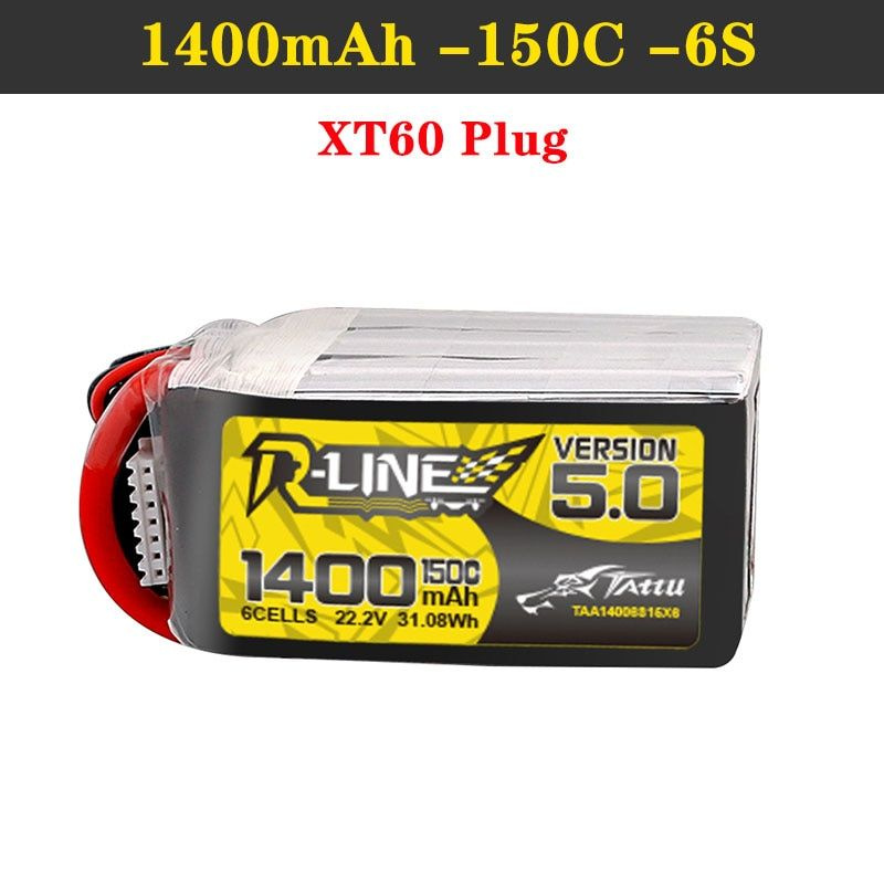 Tattu R - Line версии 5.0 V5 1400 мАч 150C 6S 22.2V Литиевый ...