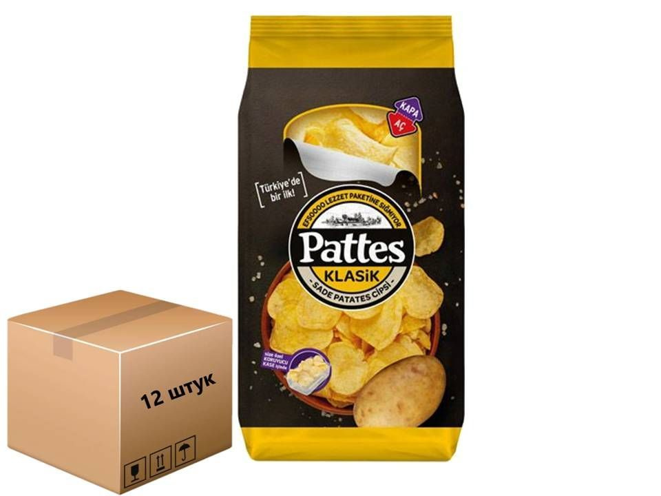 Чипсы PATTES картофельные классические 100г*12шт. - купить с доставкой ...