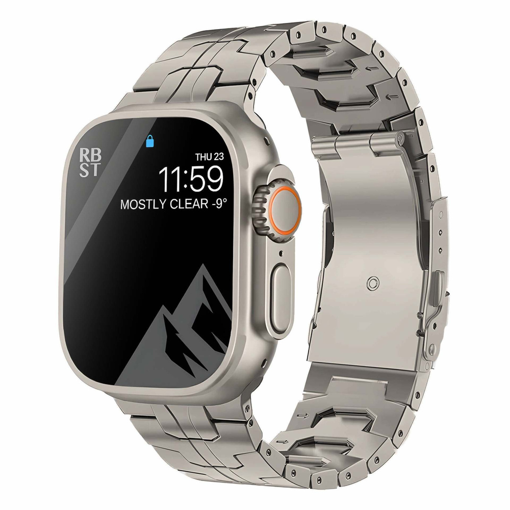 Титановый ремешок для Apple Watch Ultra 49 мм ремешок ссылка браслет ...