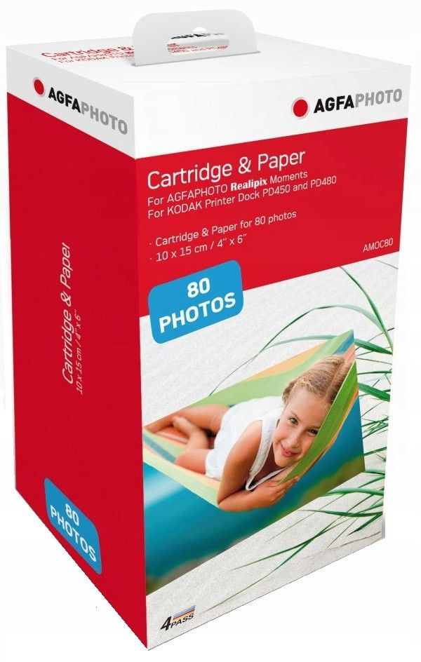 Agfa Photo Cartridge & Paper на 80 фотографий - купить с доставкой по ...