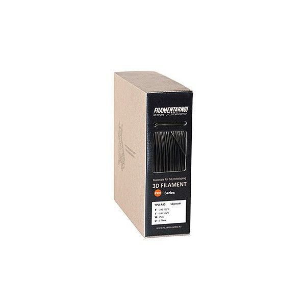 TPU A95 пластик Filamentarno для 3D принтера 1.75 мм, Чёрный, 0.75 кг ...
