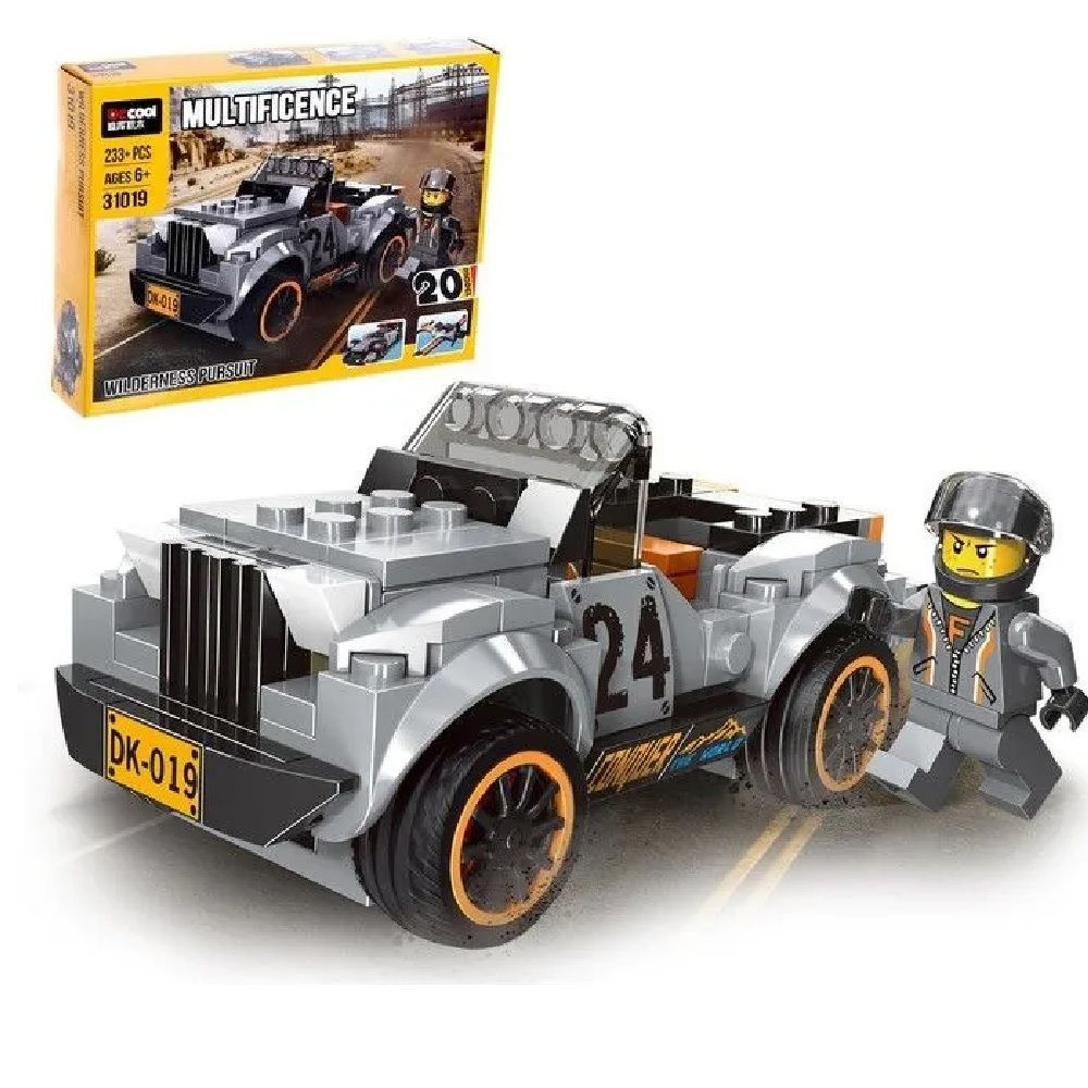 Пластиковый блочный конструктор 20 моделей в 1 DECOOL "Кабриолет", 233 детали, подарок для ...