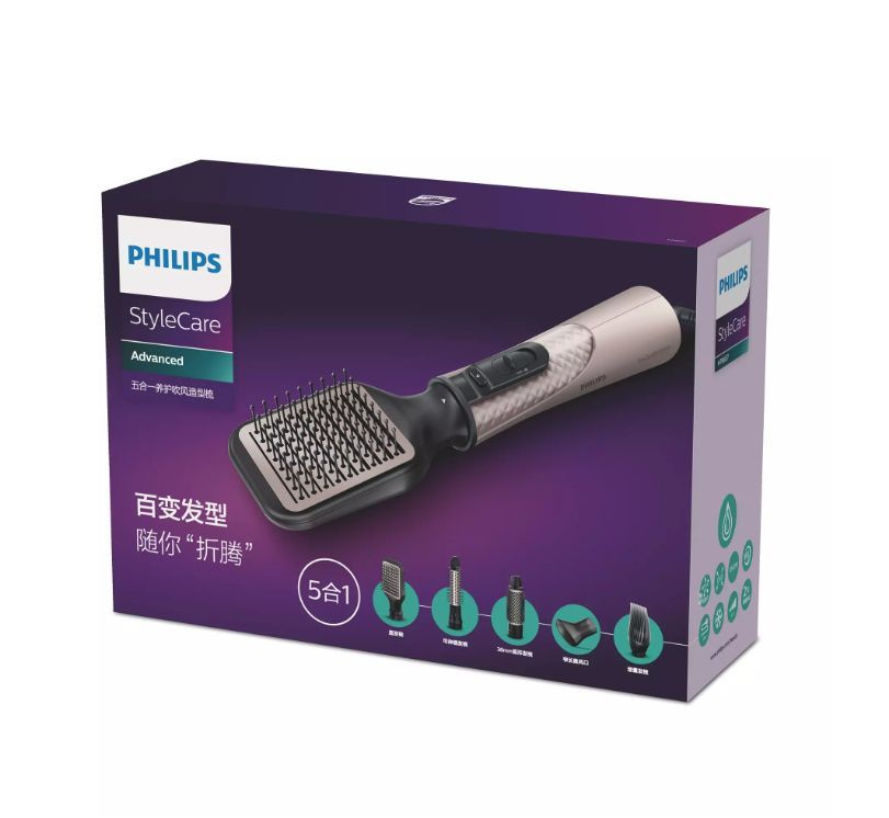 Philips Sonicare Фен-щетка для волос HP8657 1000 Вт, разноцветный ...