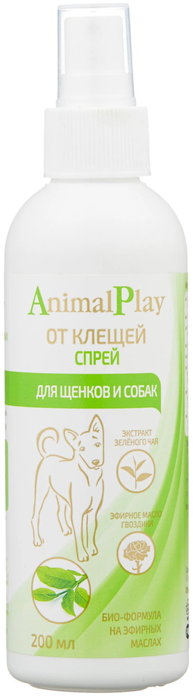 Спрей уход за шерстью и отпугивание насекомых для собак Animal Play ...