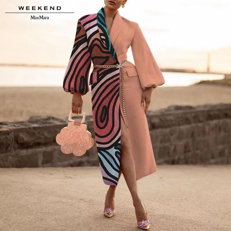 Пальто Max Mara, Демисезон, размер 48, цвет розовый, Искусственные ...