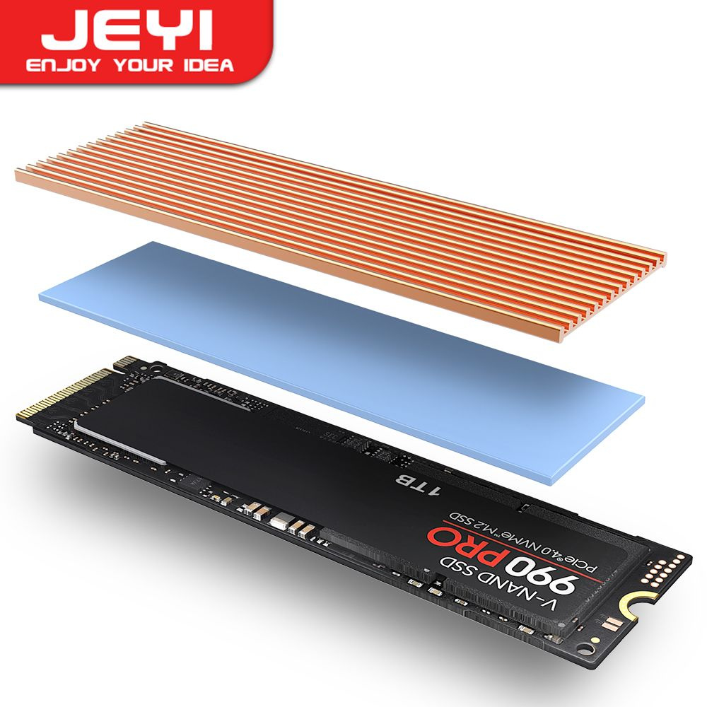 JEYI M.2 SSD Теплоотвод, алюминиевый радиатор для накопителей PS5 ...