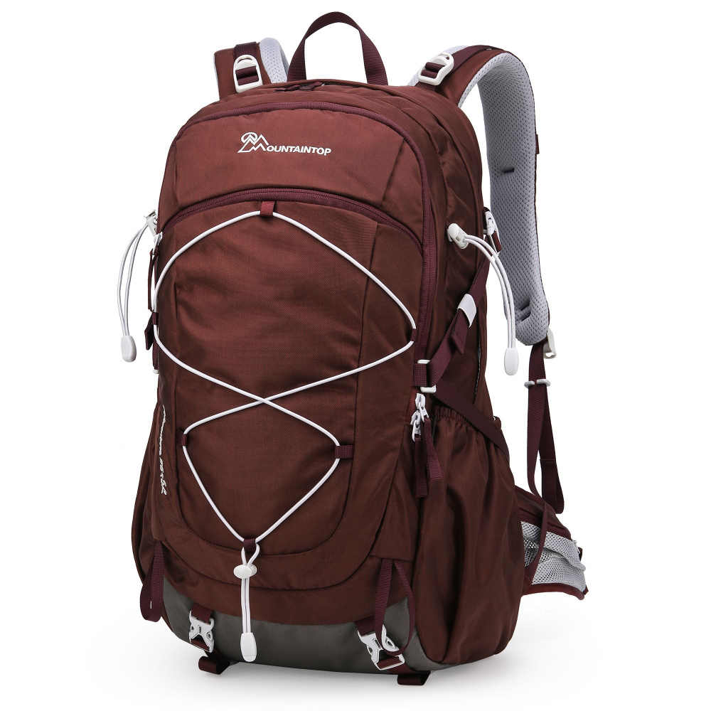 Рюкзак туристический MOUNTAINTOP M6506-40L коричнево-красный, 40 л ...