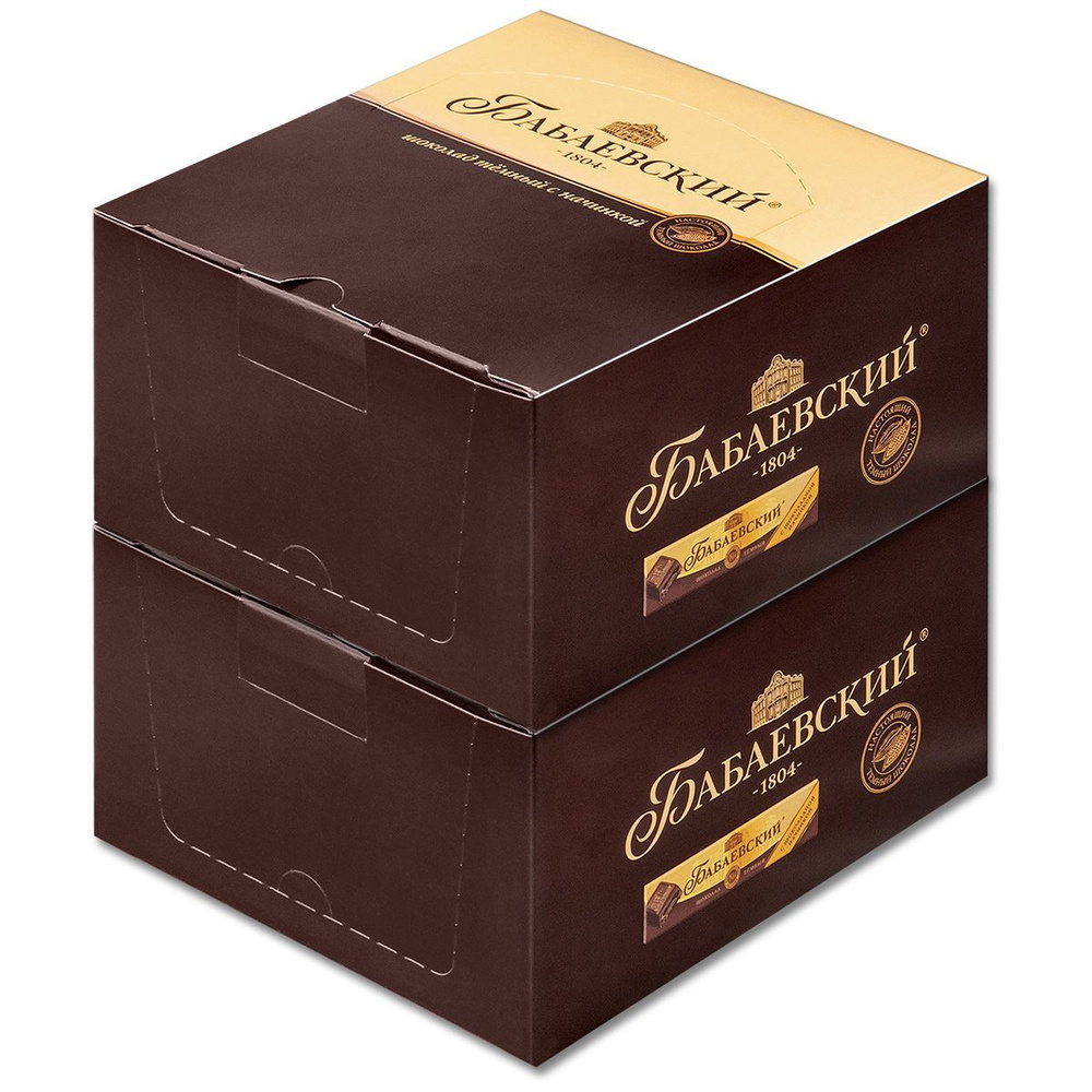 Шоколадный батончик Бабаевский, с шоколадной начинкой, 50 г, 40 шт ...