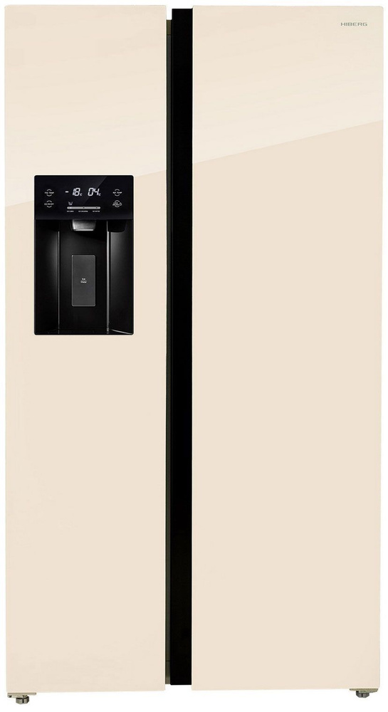 Холодильник Hiberg RFS-650DX NFGB inverter, бежевый - купить по ...