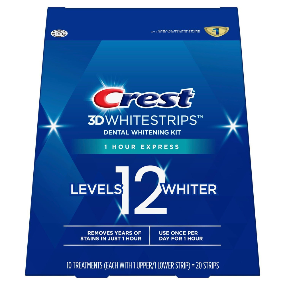 Отбеливающие полоски Crest 3D Whitestrips 1 Hour Express - купить по ...