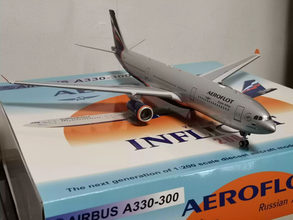 Модель самолета, Авиация России inflight 1:200 AEROFLOT A330-300 VP-BDE ...