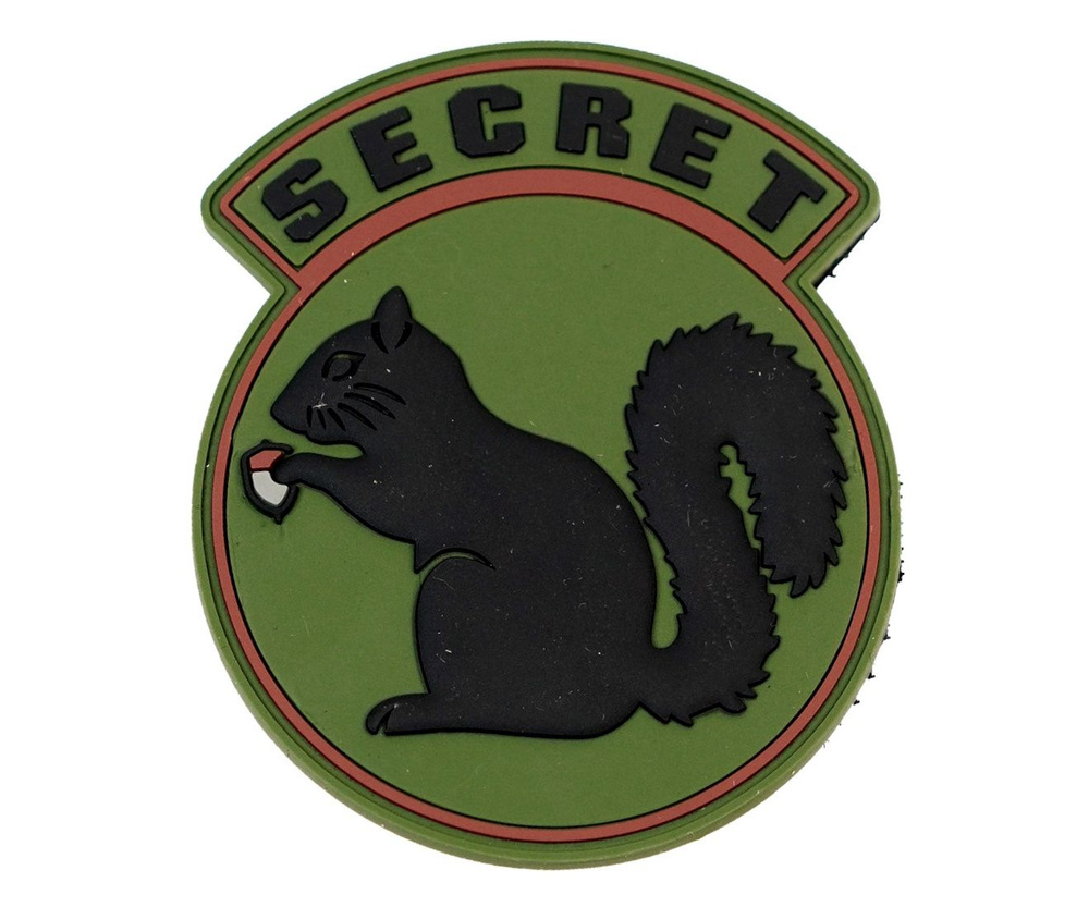 Шеврон EmersonGear PVC Secret Squirrel Patch-3 (Black/Olive) - купить с доставкой по выгодным ...