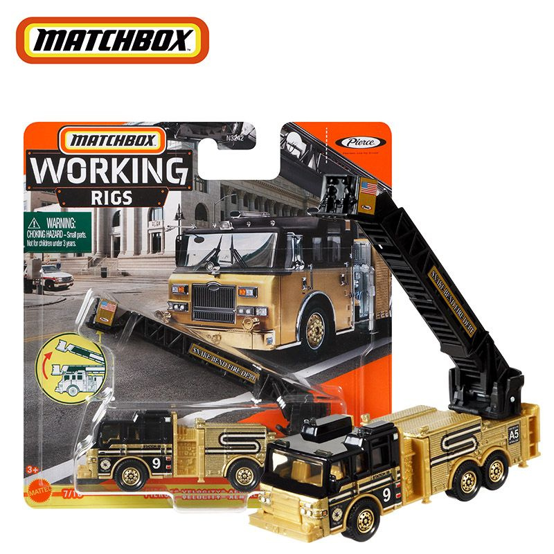 Машинка Mattel Matchbox-Рабочие установки N3242:PIERCE VELOCITY AERIAL ...