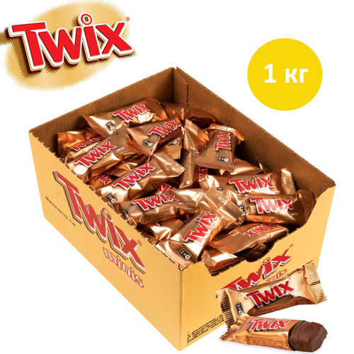Twix Minis / Твикс Минис развесные конфеты, Печенье карамель, Коробка ...