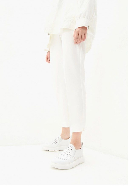 Полуботинки Женский Milana белый, размер 39 Лето 6 Без застёжки Без каблука Россия купить c ...