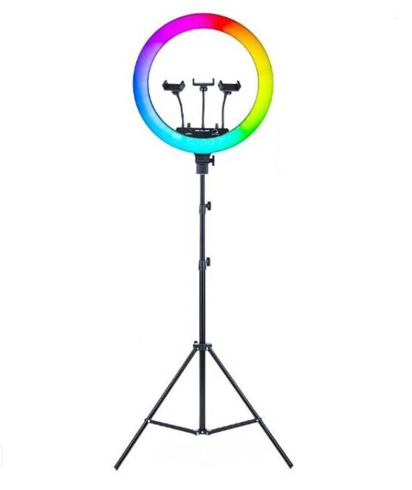 Кольцевая лампа/Цветная кольцевая лампа RGB 45 см 460-С+ обычные режимы ...