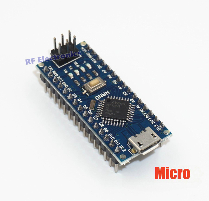 Контроллер Arduino Nano V3 0 совместимый Atmega328p Ch340 Micro Usb купить с доставкой по