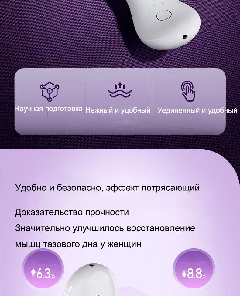 Миостимулятор мышц тазового дна/ Тренажер Кегеля для женщин для ...