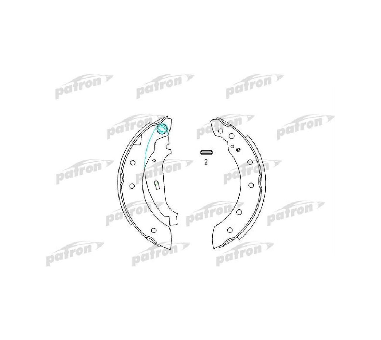 Колодки тормозные барабанные CITROEN SAXO 96 03, XSARA 97 05, XSARA ...