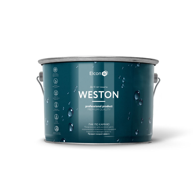 Гидрофобизатор, водоотталкивающая пропитка для камня, кирпича, бетона, Elcon Aqness, 9 л ...