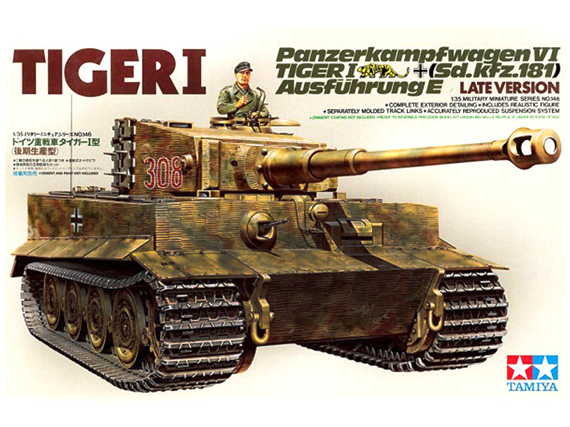 35146 Tamiya Немецкий танк TIGER I Ausf.E (поздняя версия) 1/35 купить ...