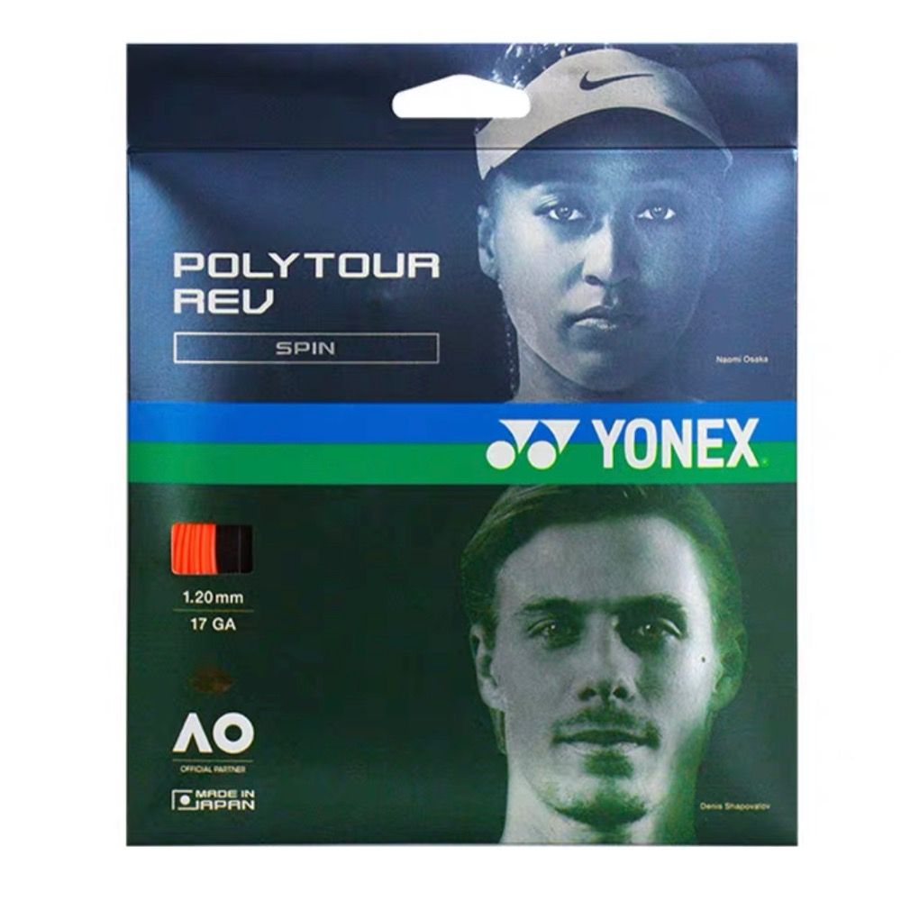 Струны Yonex POLY TOUR REV SPIN BRIGHT ORANGE (1.2мм / 12м) купить на ...