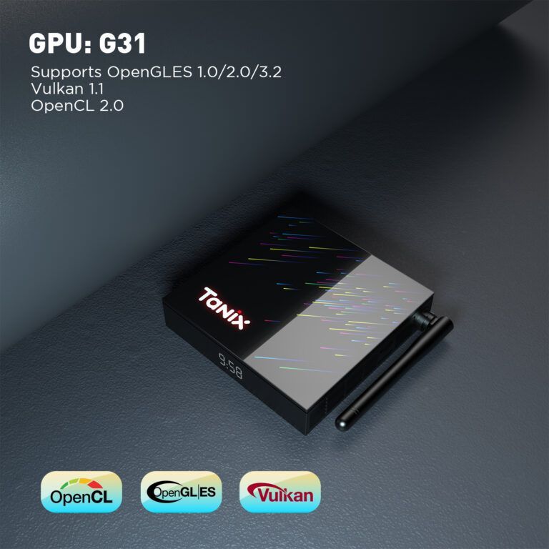 Медиаплеер Tanix TX68, HDMI, RJ-45 Ethernet, USB, TF, черный, Android ...