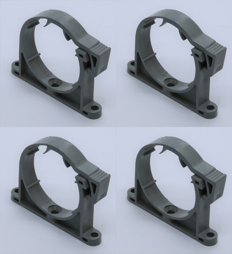 Flextron Хомут (крепление) для канализационных труб 50 мм с защелкой, 4 ...