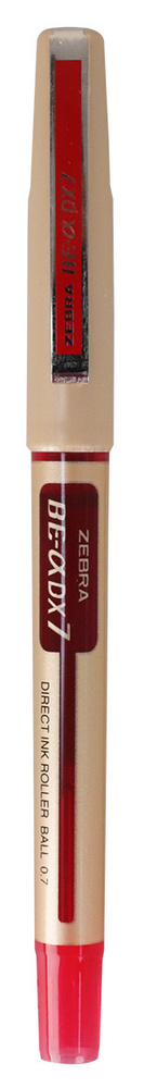 Ручка-роллер Zebra ZEB-ROLLER BE& DX7, 0.7мм, цвет чернил: красный ...