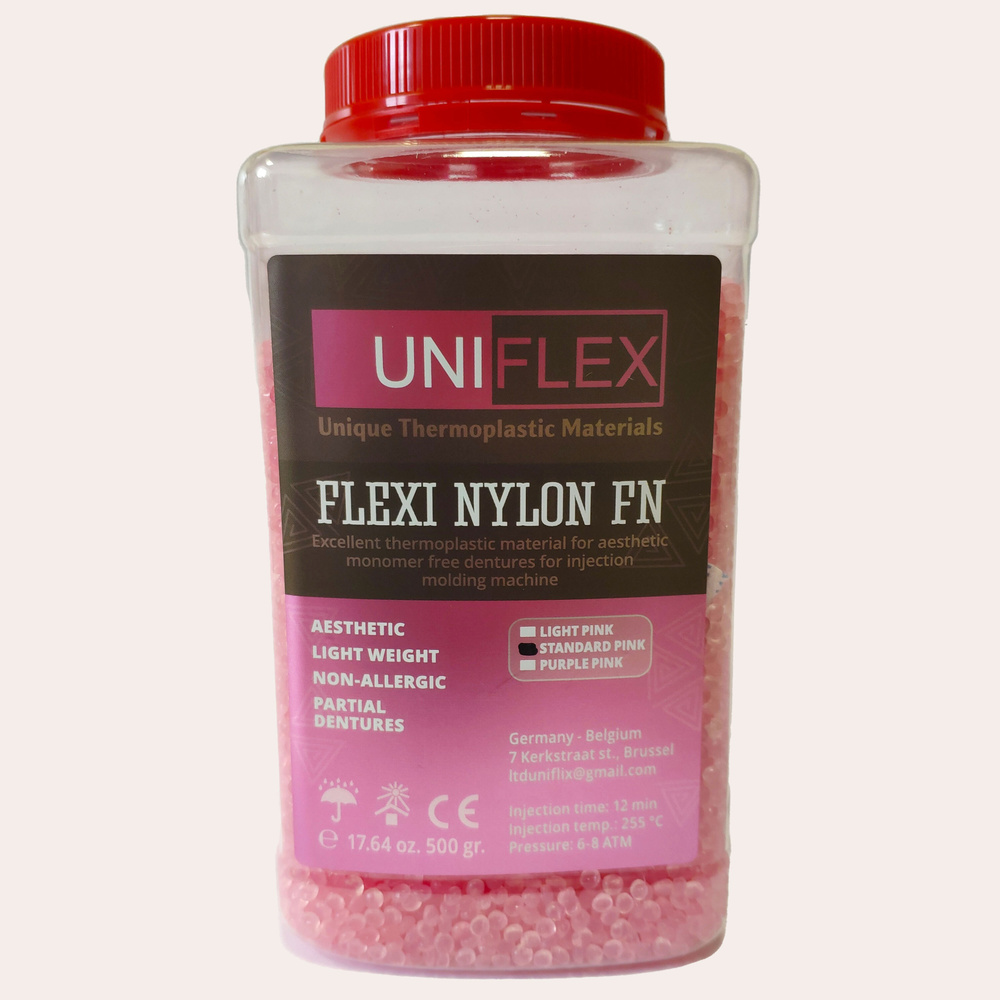 Flexi Nylon FN Uniflex 500 гр. (Цвет Стандартно розовый) Флекси Нейлон ...