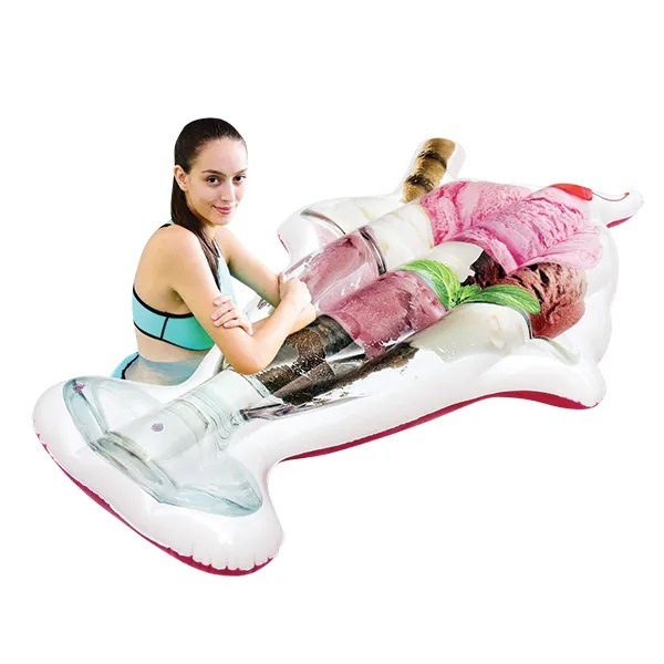 Матрас надувной JUNFA Матрац надувной в виде мороженого (203*127*18 см) купить c доставкой на ...