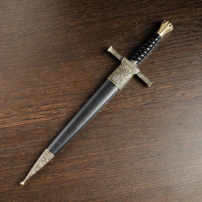 Купить Кортик, витая рукоятка, на ножнах голова дракона, 35 см 258202, Китай по низкой цене в ...