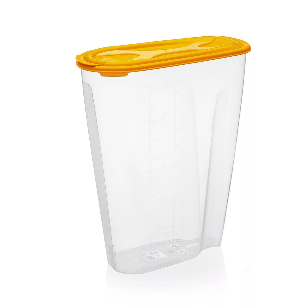 Контейнер для сыпучих продуктов elfplast Лайт 3л прозрачный, желтый купить на OZON по низкой ...