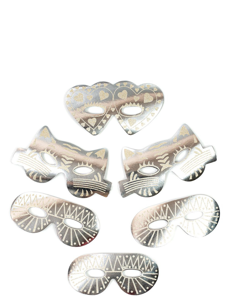 Очки карнавальные "Маска" набор 6 шт - купить по доступным ценам в ...