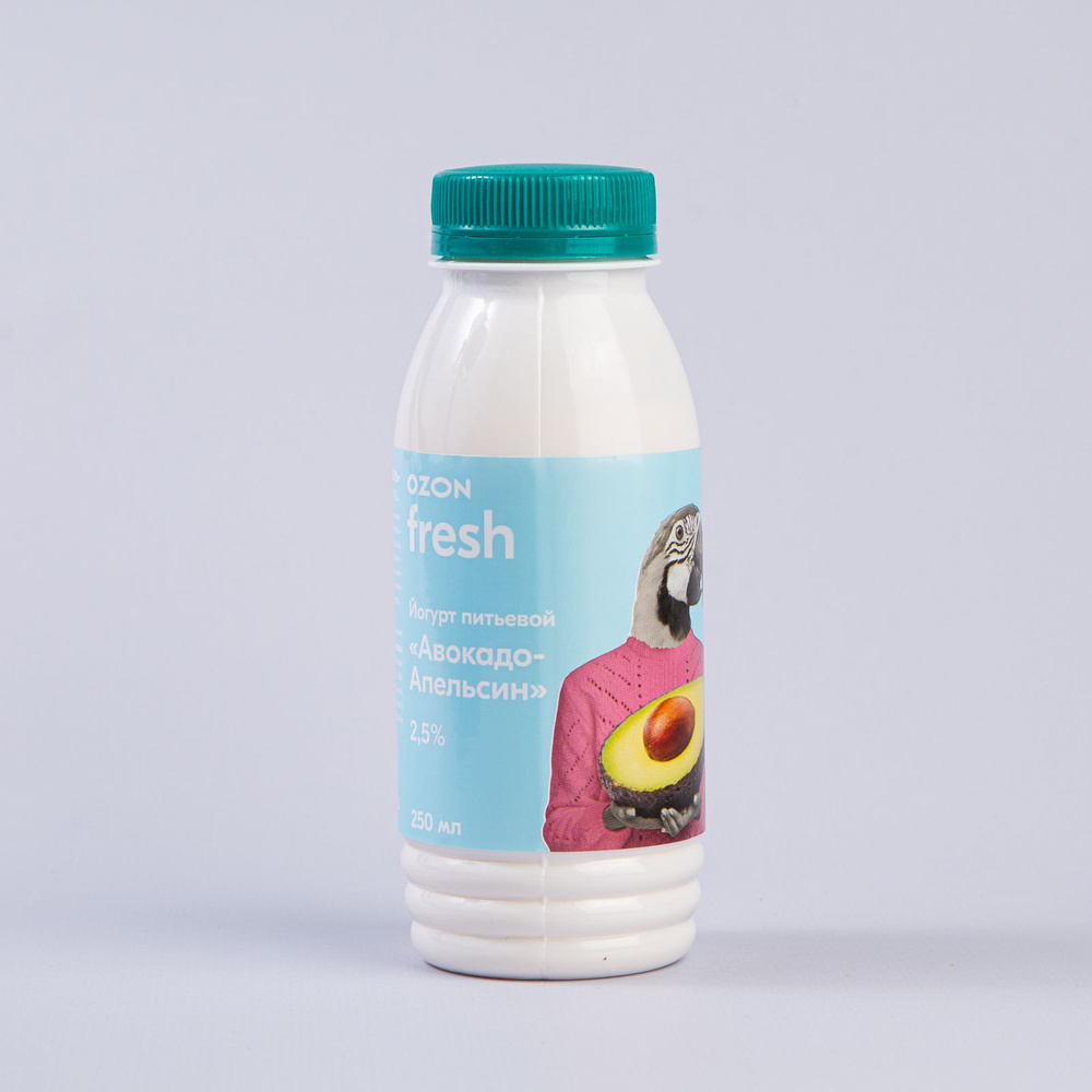 Йогурт питьевой с авокадо и апельсином 2,5% 250 г, Ozon fresh купить на OZON по низкой цене ...