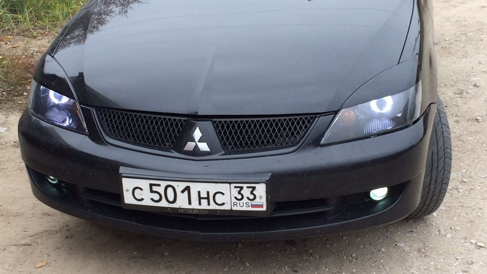 Реснички на Фары - Mitsubishi Lancer 9 2003-2007 / Митсубиси Лансер 9 с ...