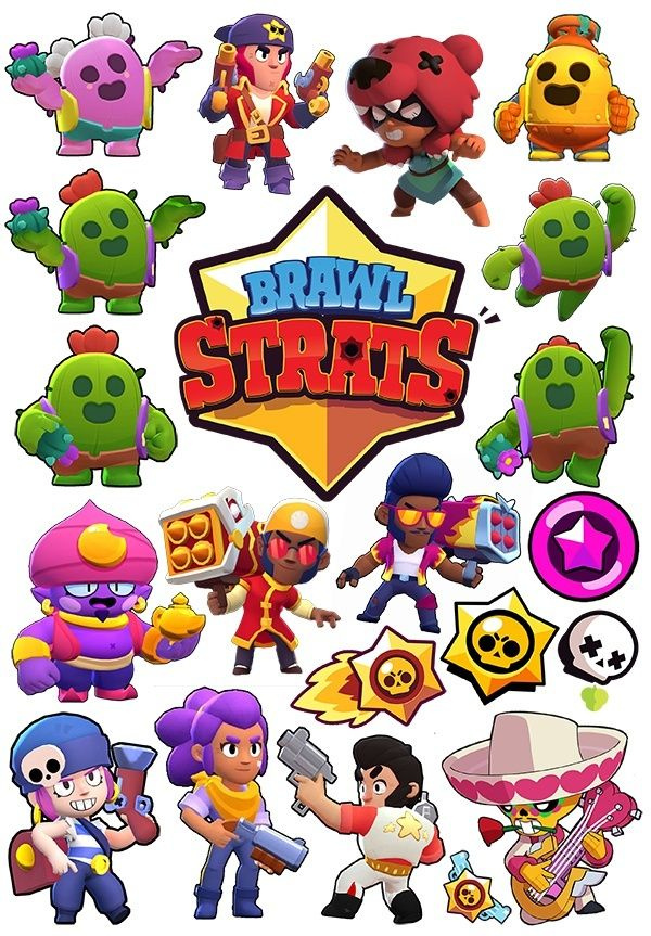 Наклейки Бравл Старс / Brawl Stars - купить с доставкой по выгодным ...