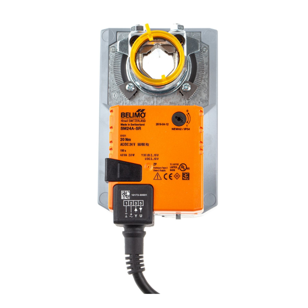 Электропривод BELIMO SM24A-SR, 24 В; плавная регулировка 0...10 В ...