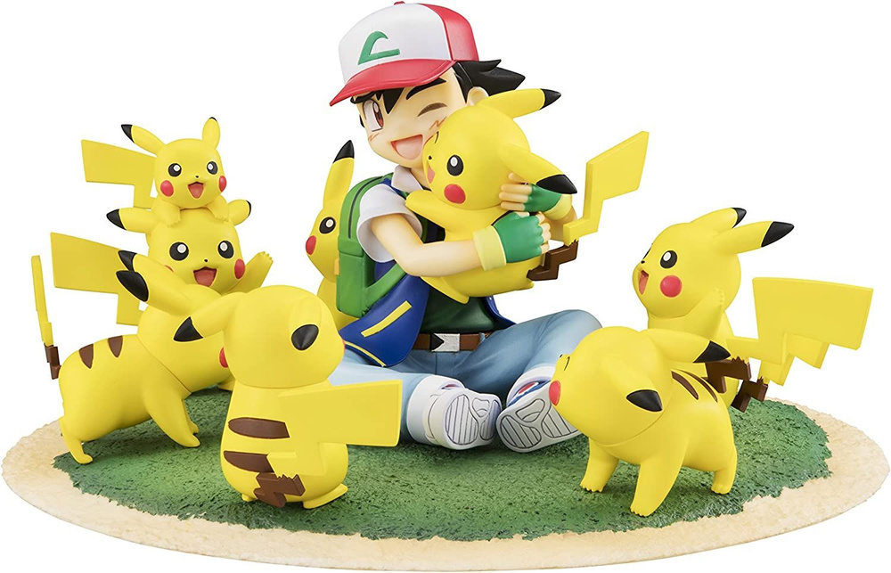 Фигурка Эш Сатоши и Пикачу из аниме Покемон Satoshi & Pikachu Pocket ...