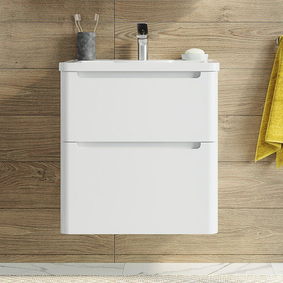 Тумба с раковиной STWORKI Монтре 60 белая купить на OZON по низкой цене (1178862185)