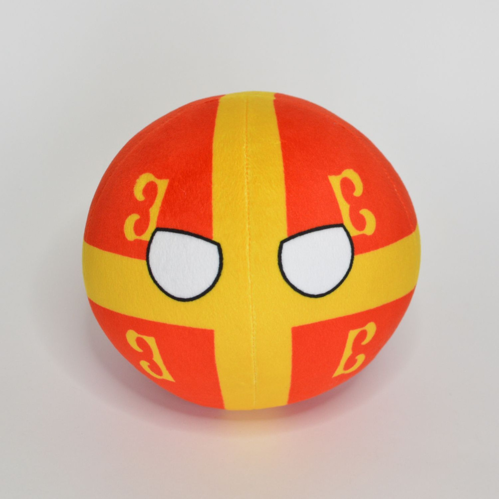 Мягкая игрушка кантрибол Константин (флаг Византии) - купить с ...