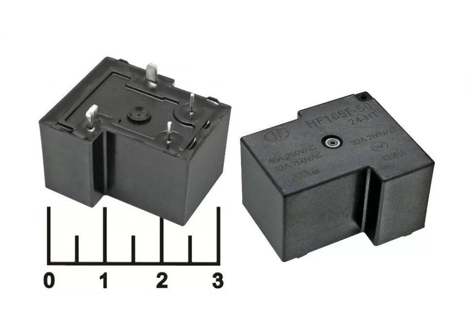 Реле 24V 32A/250V HF165F-50 24-HT - купить с доставкой по выгодным ценам в интернет-магазине ...
