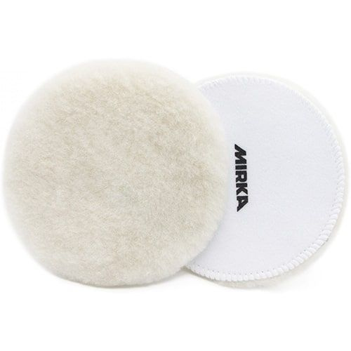 Меховой полировальный круг (белый) Mirka "Lambswool Pad 150mm GRIP, 2шт ...